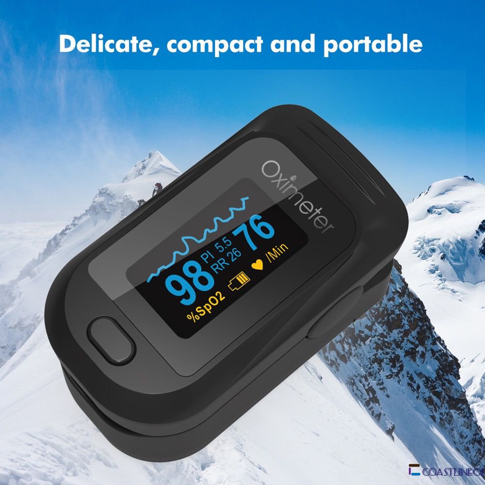 CE Finger Pulse Oximeter Oxygen Clip Respiratory Pi Saturation Monitor ...