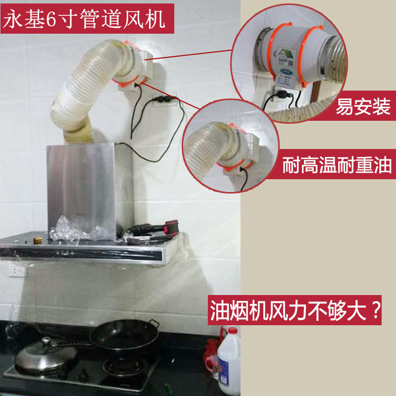 Round Diagonal Wind Turbine with Sound-Absorbing Pipe Kitchen and ...