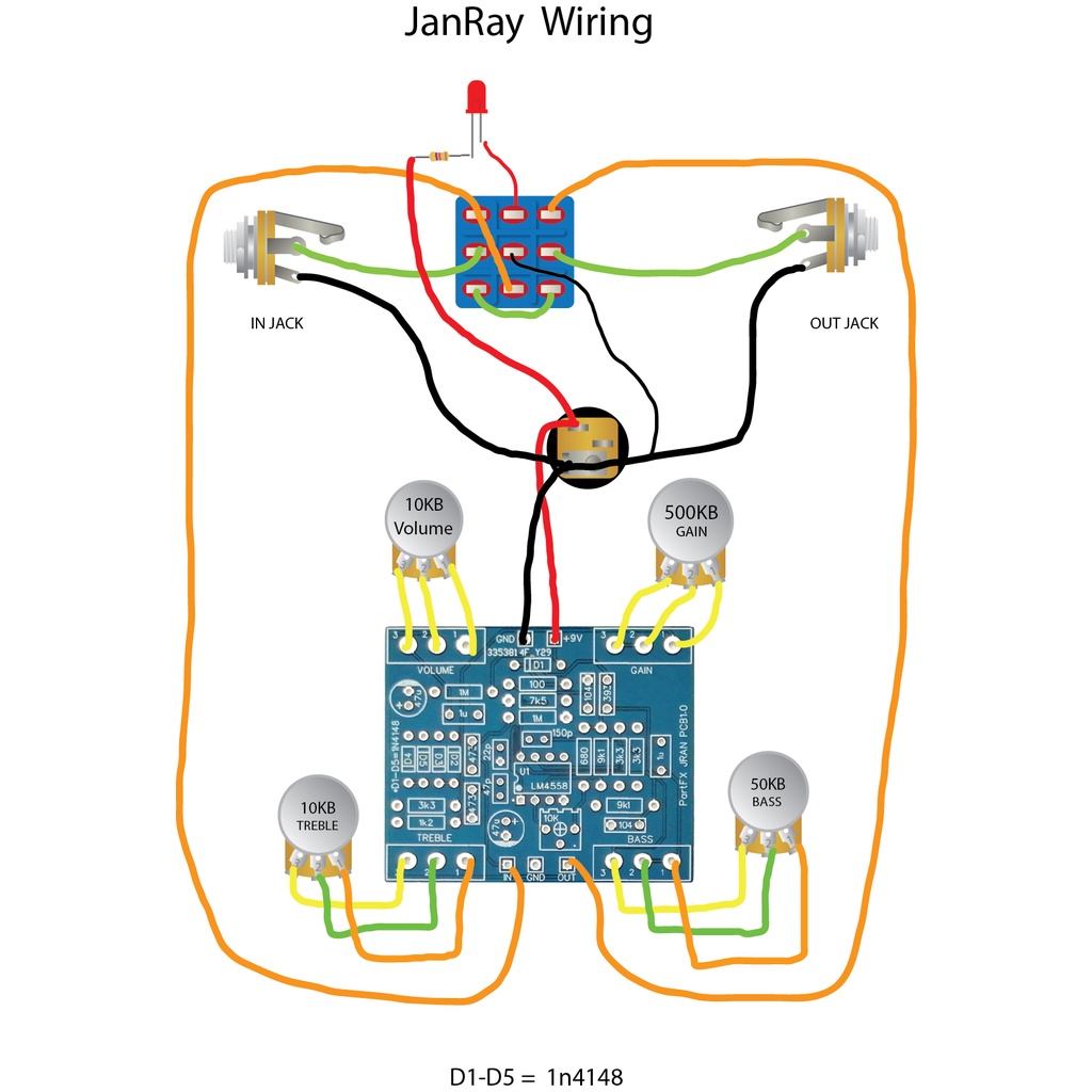 PCB วงจร Jan Ray Overdrive (ไม่ลงอุปกรณ์) - teeramanud - ThaiPick