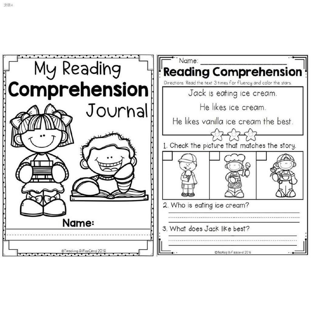 ☑Kindergarten Reading Comprehension English Training Book Children Kids ...