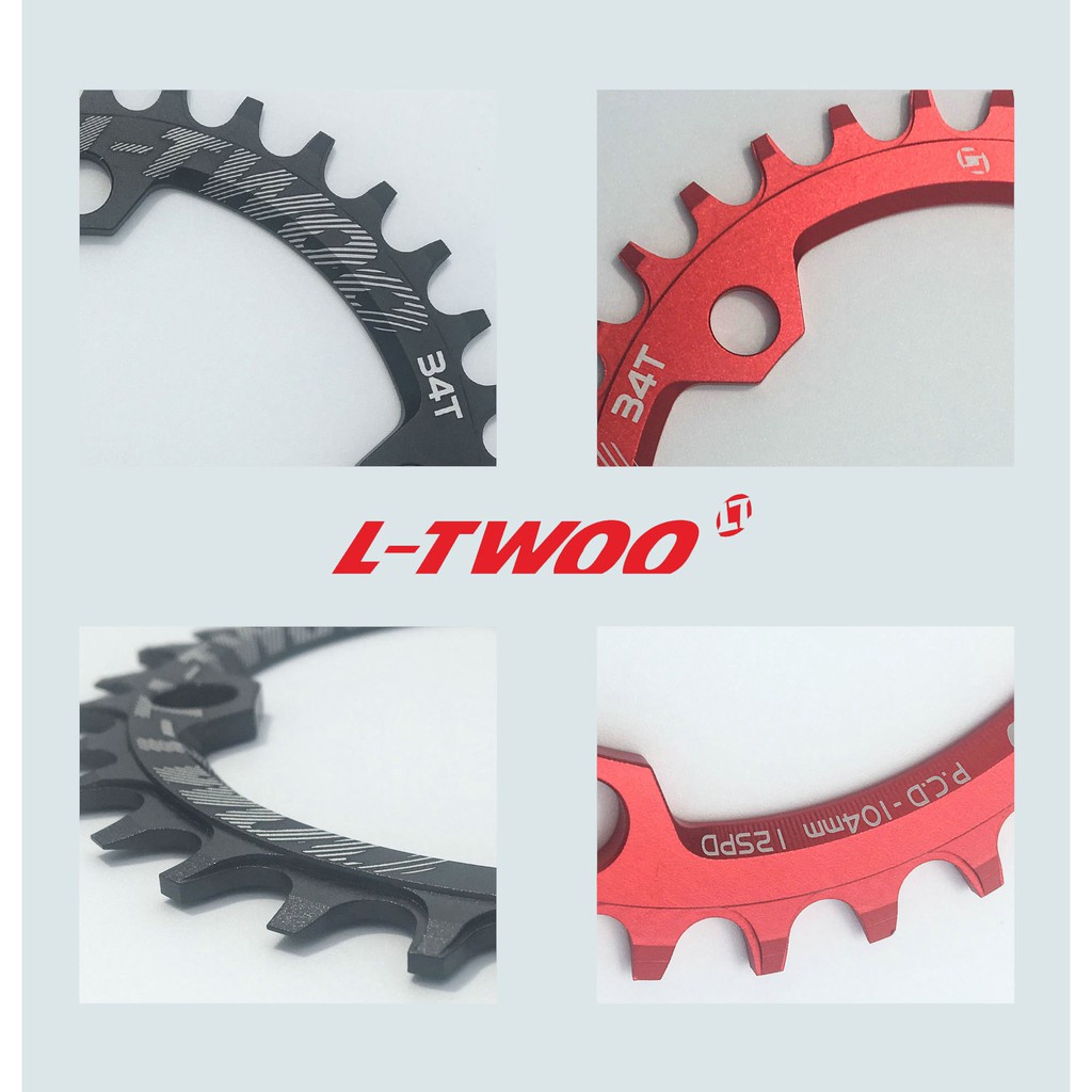 LTWOO Round Narrow Wide Chainrings MTB Mountain bike bicycle 104BCD 32T 34T 36T 38T crankset ...