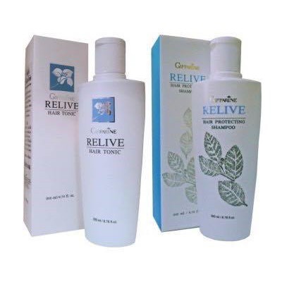แพคคู่ กิฟฟารีน รีไลฟ์แฮร์แชมพูและแฮร์โทนิค Relive Hair shampoo and ...