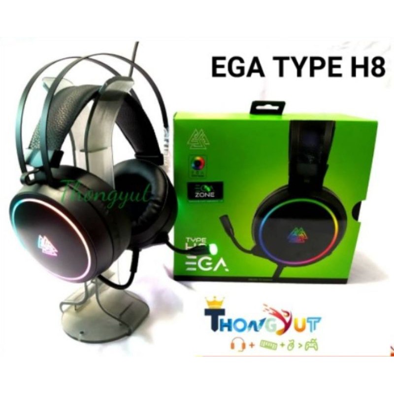 EGA TYPE H8 Gaming Headset 7.1 Virtual Surround USB ของแท้ ประกัน 2 ปี ...