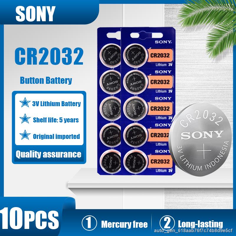 10PCS al Sony 3V CR2032 CR 2032 DL2032 ECR2032 5004LC KCR2032 BR2032 ...