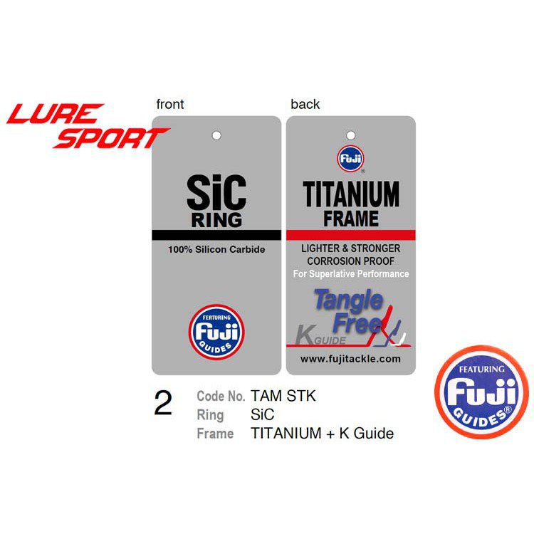 FUJI T-MNST Titannium Frame SIC ring Top guide Rod Building component ...