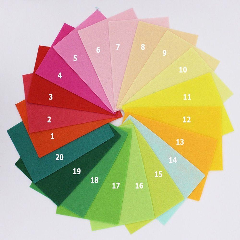 Borag ผ้าโพลีเอสเตอร์ เข็มสักหลาด แฮนด์เมด Diy 40 ชิ้น - borage.th - ThaiPick