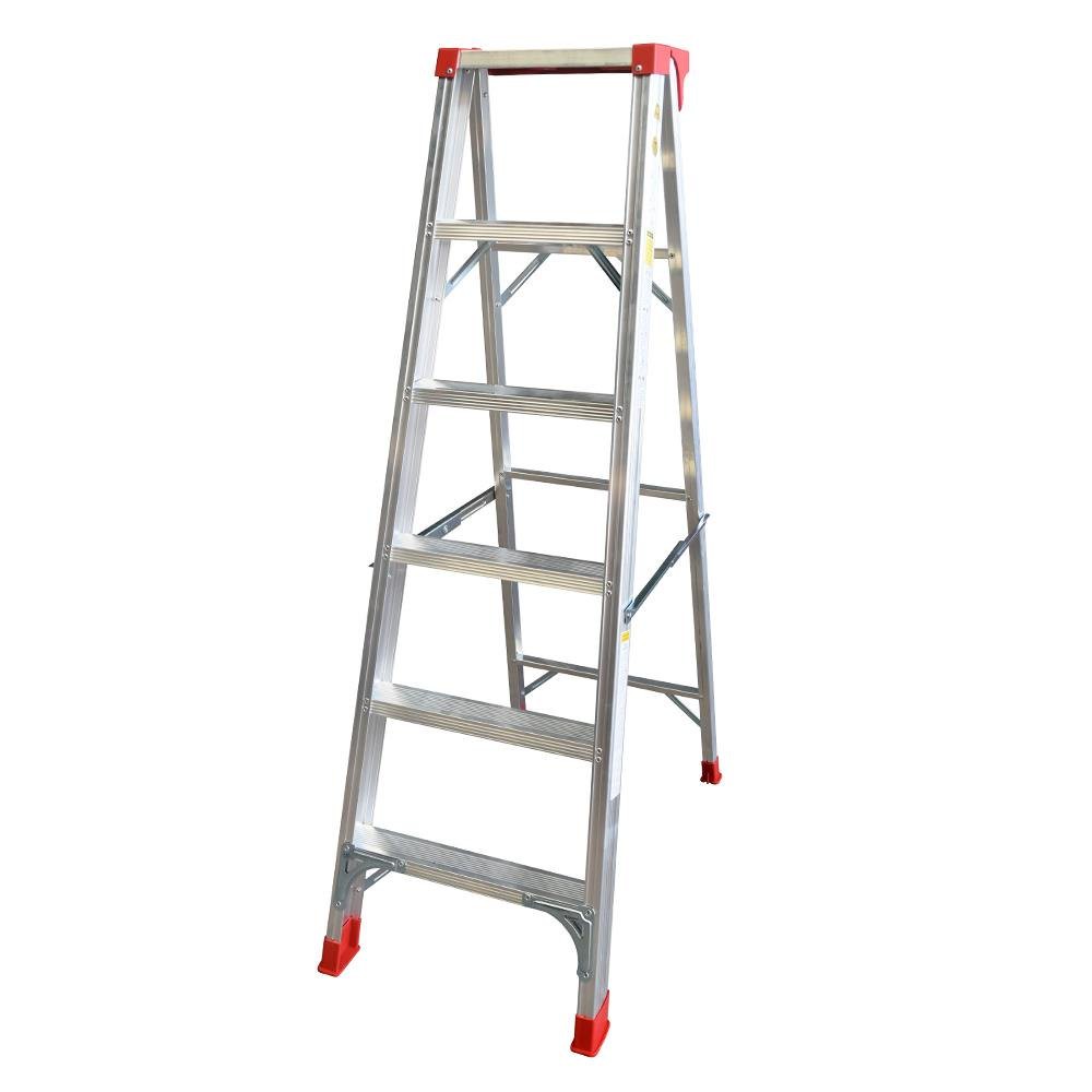 A-shaped stairs A-FRAME LADDER WITH TRAY SANKI 6-STEP staircase ...