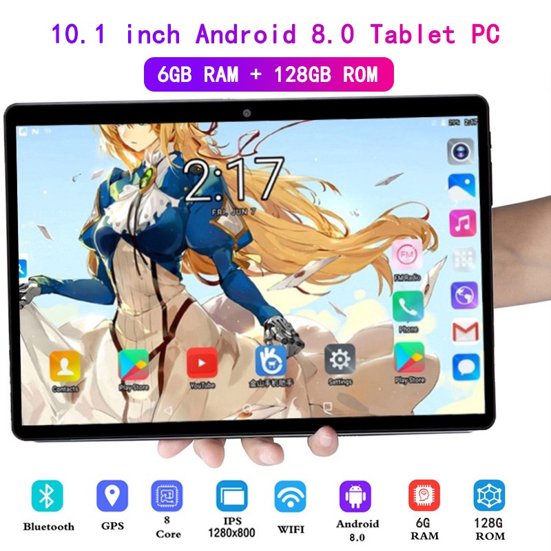 10.1 นิ้ว Android 8.0 Octa Core 6gb Ram + 128gb Rom แท็บเล็ตพีซี Wifi ...