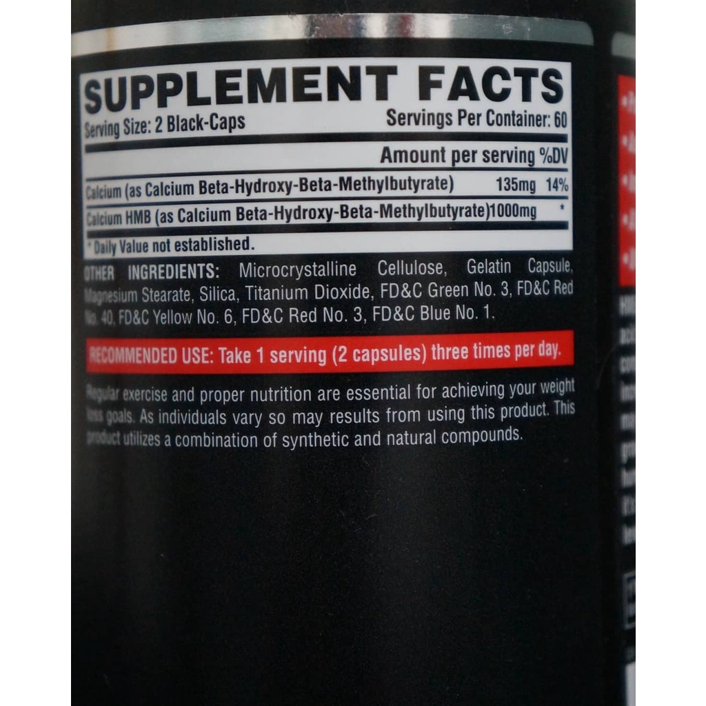 Nutrex Research HMB 1000 (120แคปซูล) HMB คุณภาพสูง ช่วยสังเคราะห์โปรตีน ...