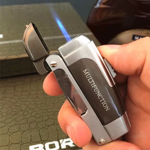 ไฟแช็ค MULTIFUNCTION LIGHTER พร้อมชุดมีด/เปิดฝาขวด/เปิดไวน์ ในตัว ...