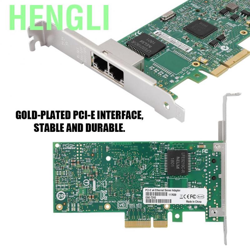 Hengli Intel I 350 - T 2 V 2 P - Ex 4 Dual Port อะแดปเตอร์เชื่อมต่อ ...
