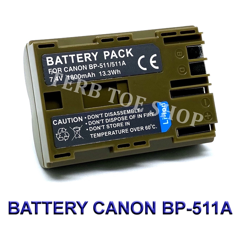 BP-511 BP-511A BP511 BP511A Camera Battery for Canon แบตเตอรี่สำหรับกล้อง แคนนอน Replacement ...