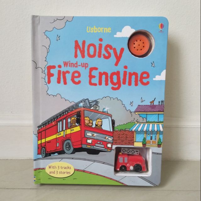ลดล้างสต๊อก!!! หนังสือ Usborne Noisy Wind-up Fire Engine | Shopee Thailand