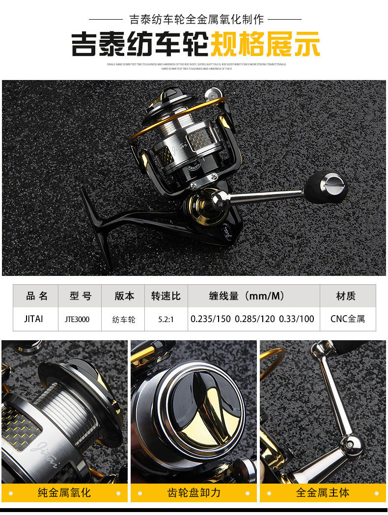 Luya Set Straight Handle Lure Rod Pikestaff Spinning Reel Water Drop ...