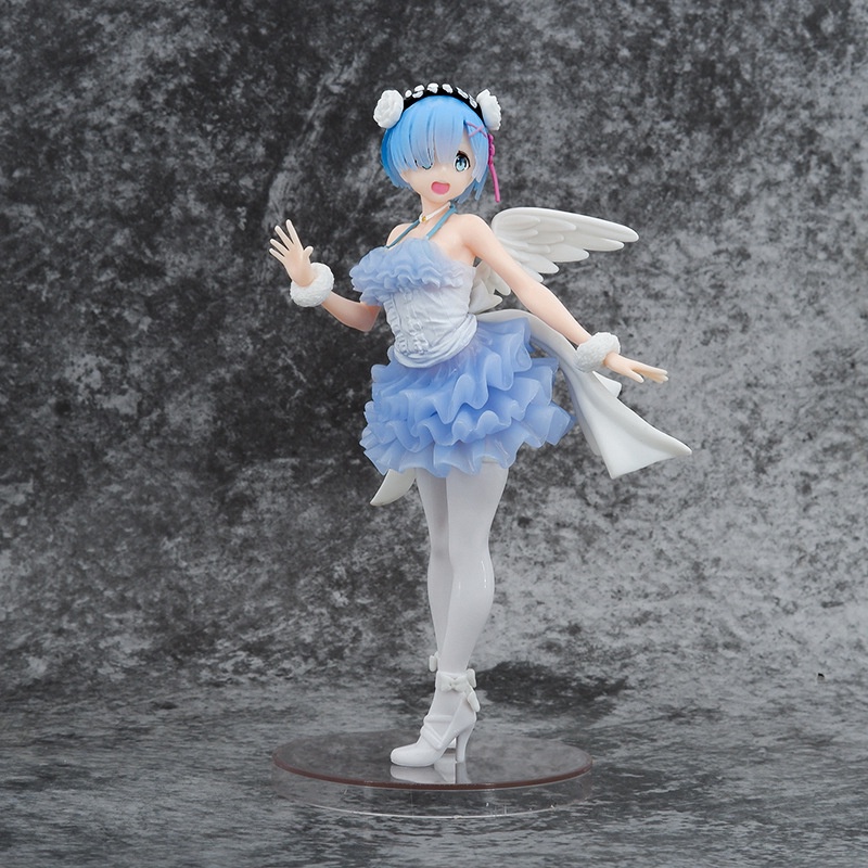 โมเดลฟิกเกอร์ Re: Zero Devil Ram Angel Rem ของเล่นสะสม สําหรับเด็ก GFH6 ...
