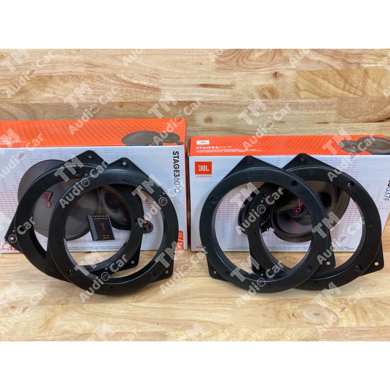 ฐานรองลำโพงตรงรุ่น TOYOTA + ลำโพง 6.5” แยกชิ้น JBL STAGE3 607C + แกนร่วม JBL STAGE3 637F จำนวน 2 ...