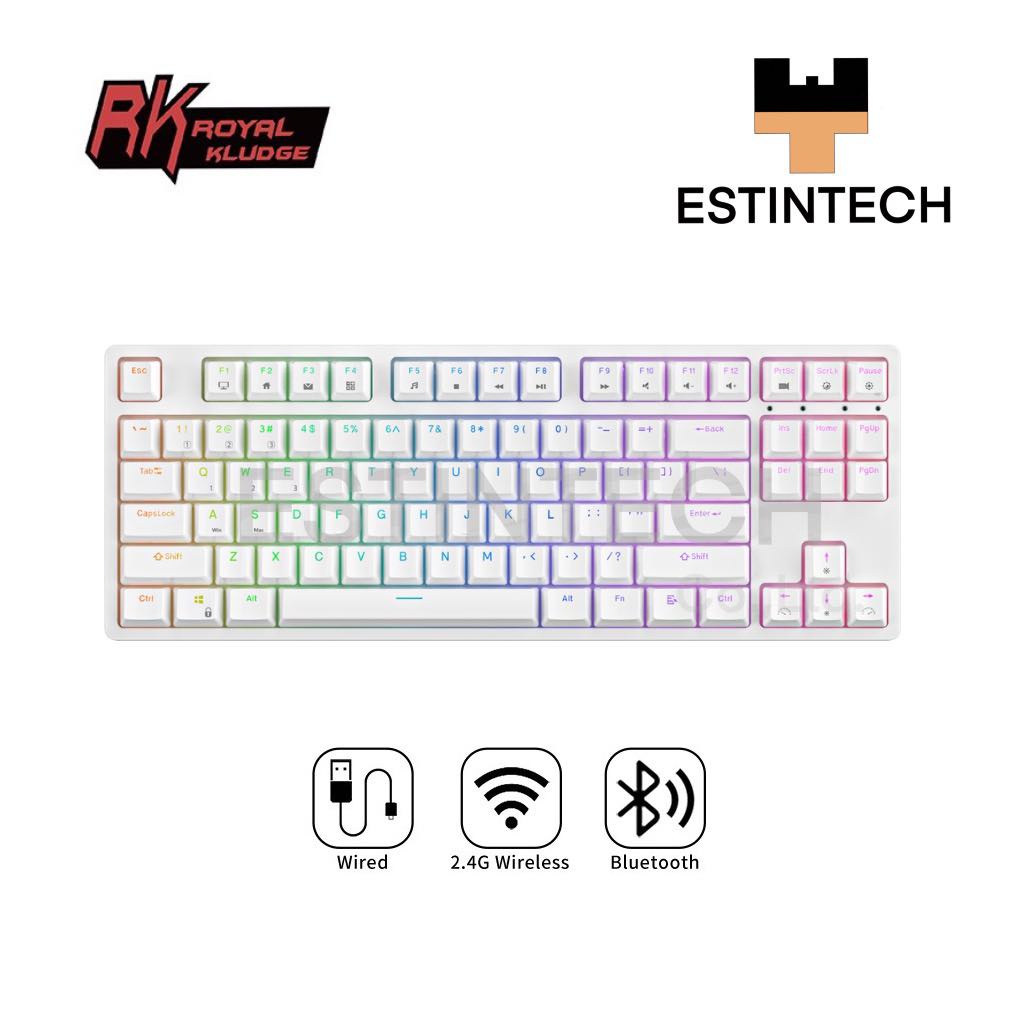 Keyboard (คีย์บอร์ด) Royal Kludge RK87 RGB Hot Swap 3 mode ไร้สาย ...