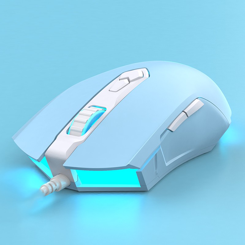 เมาส์：AJAZZ NACODEX AJ52 RGB Backlit Wired Gaming Mouse Adjustable DI ...