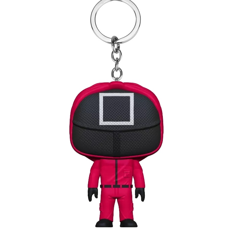 ตุ๊กตาจี้Squid Game Mask Men Women And Children Toys Key Buckle Cosplay ...