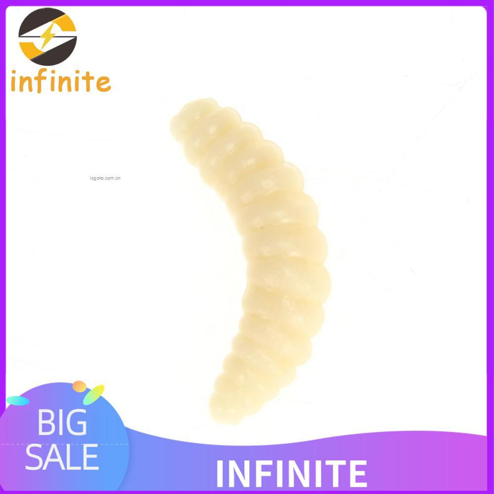 DaolooXu 200Pcs Soft Plastic Fishing Lures Baits Maggots Worms Tackle ...