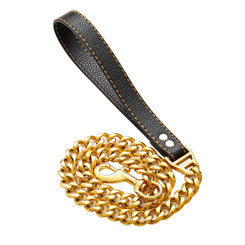 19mm Wide Stainless Steel Dog Chain Leash Super Strong Dog Metal Collar ...