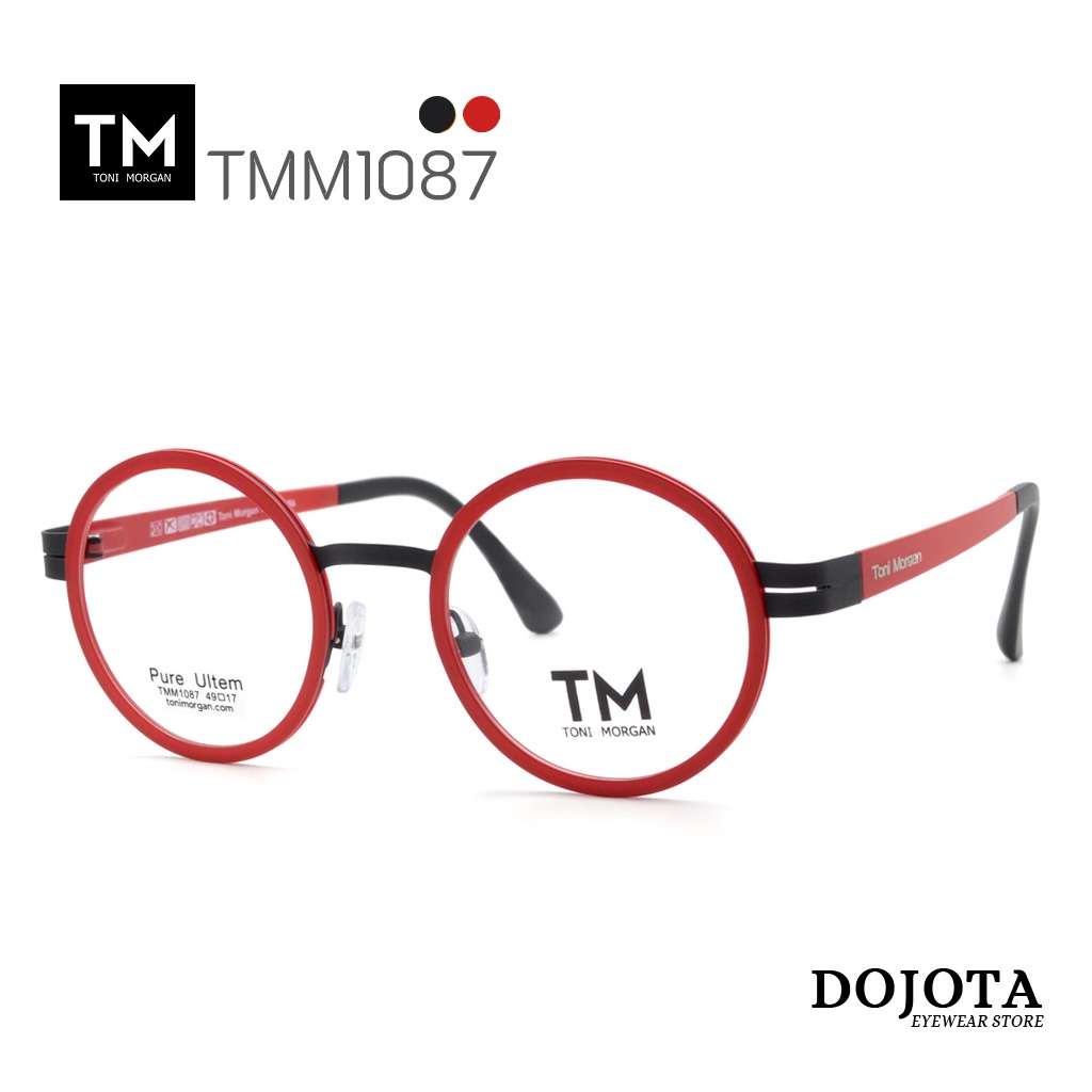 กรอบแว่นสีแดง ทรงกลม Toni Morgan รุ่น TMM1087 (สีแดง Candy Red ...