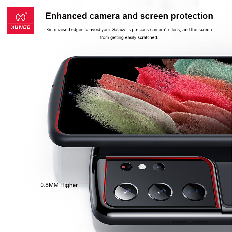 XUNDD for Samsung Galaxy S21 Ultra Matte Case Luxury Airbags Stronger Powerful Drop-proof Armor ...