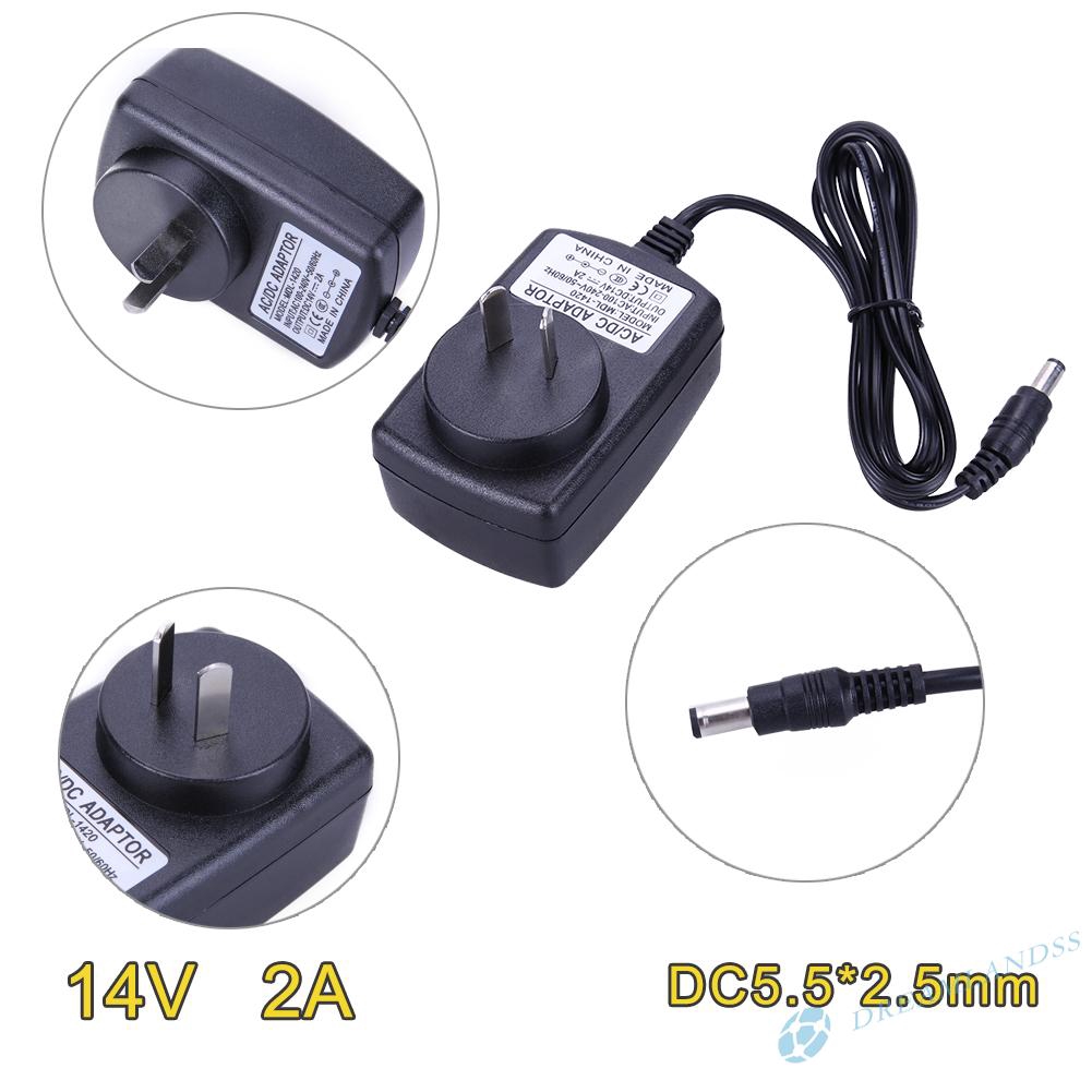 dc 14v 2a adapter ac to dc อะแดปเตอร์แปลงพาวเวอร์ซัพพลาย 5 . 5x2 . 5 ...