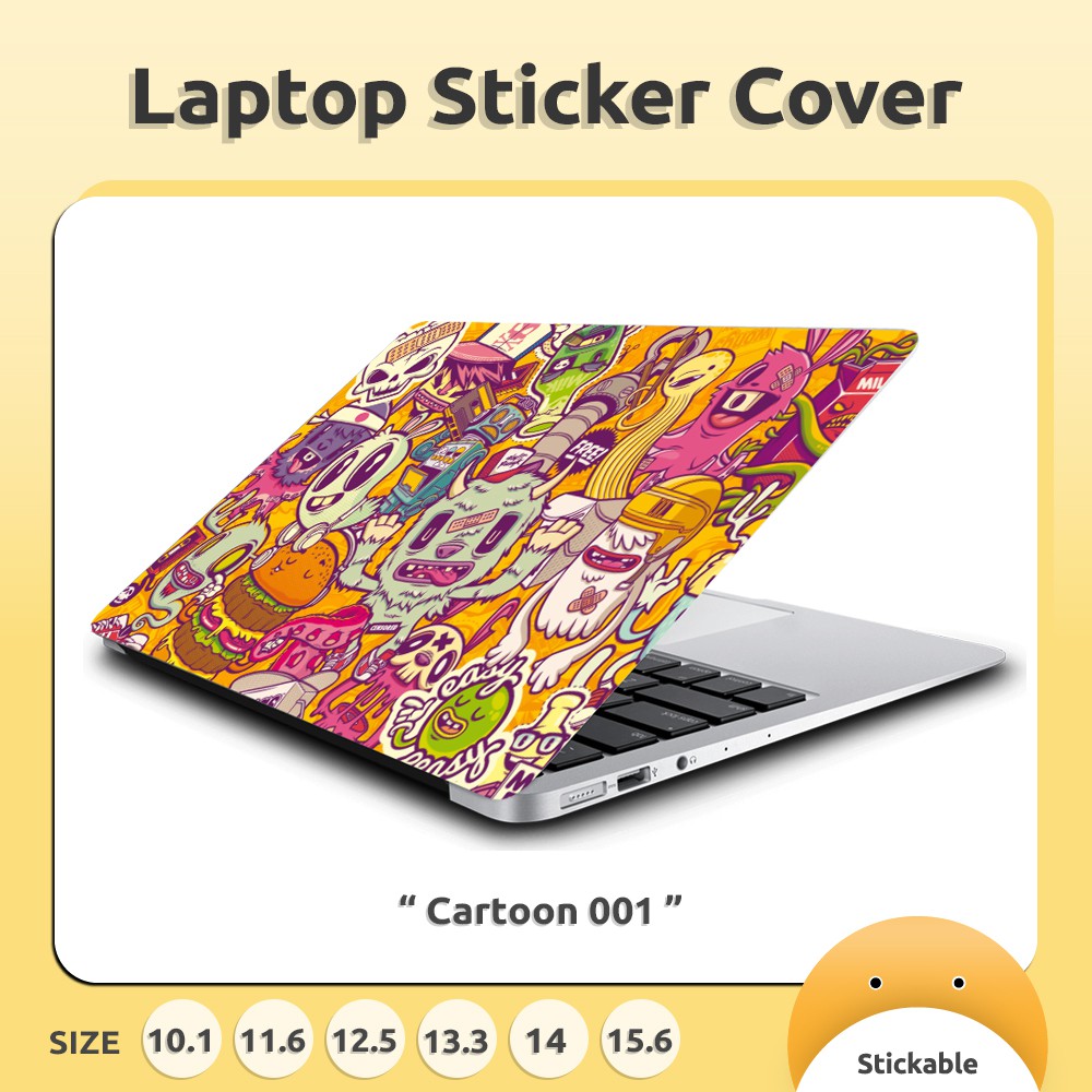 Laptop Notebook Sticker Cartoon001 ( สติกเกอร์โน๊ตบุค สติกเกอร์แลปท็อป ...