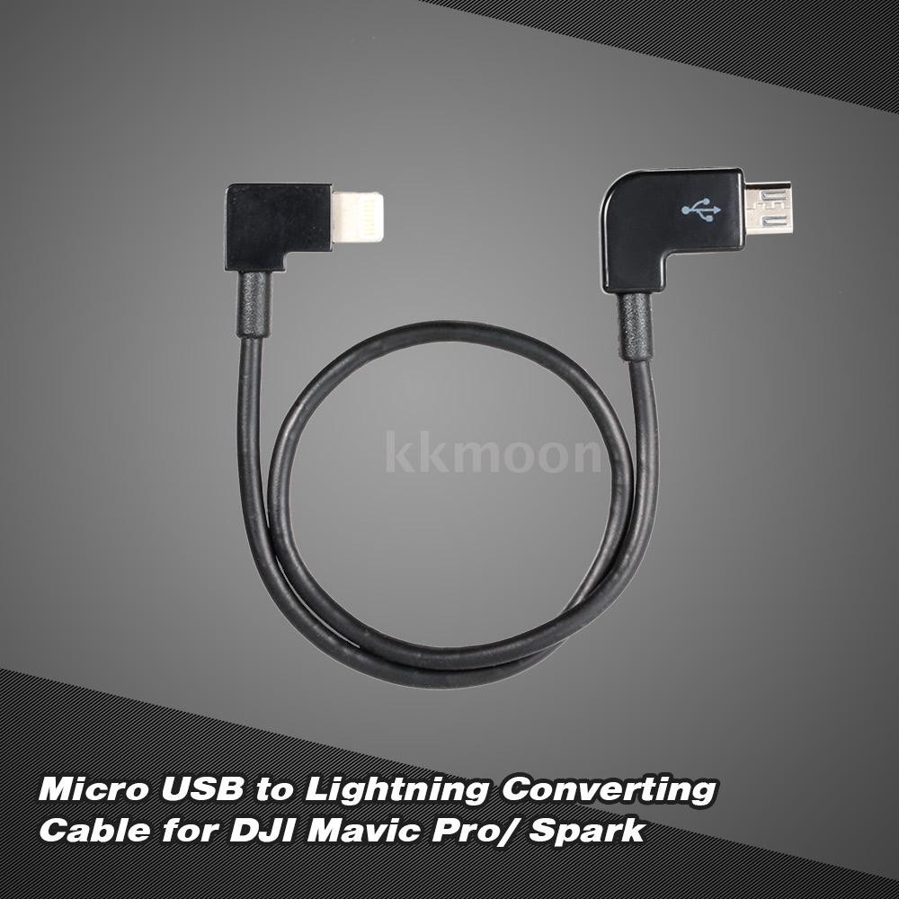 สายเคเบิ้ลMicro Usb To Lightning Android Ios Dji Spark Mavic Pro ...