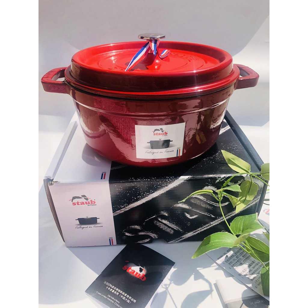 French staub enamel pot cast iron pot soup pot stew pot household ...