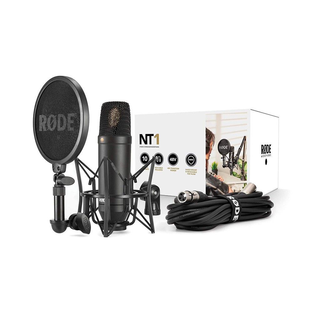 RODE : NT1-KIT ( ไมค์คอนเดนเซอร์ชนิด Large-diaphragm Cardioid Polar ...