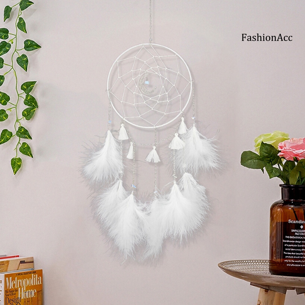 「FASH 」Dream Catcher Feather Ring Wall Hanging Bedroom Window Balcony ...