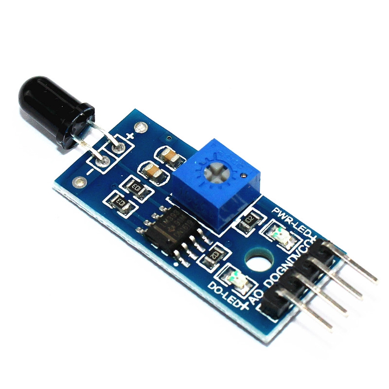 โมดูล Digital & Analog Infrared IR Flame Fire Sensor ( 4-PIN ) | Shopee ...