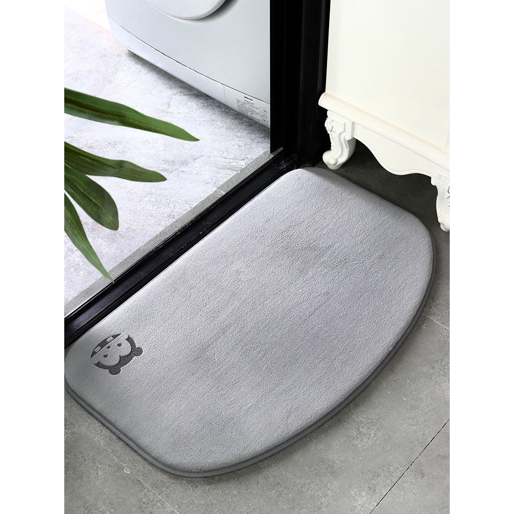ห้องน้ำเสื่อประตูห้องน้ำเสื่อดูดซับห้องน้ำลื่นพรมประตูเสื่อประตูเสื่อห้องน้ำครึ่งวงกลม - mooi_30 ...