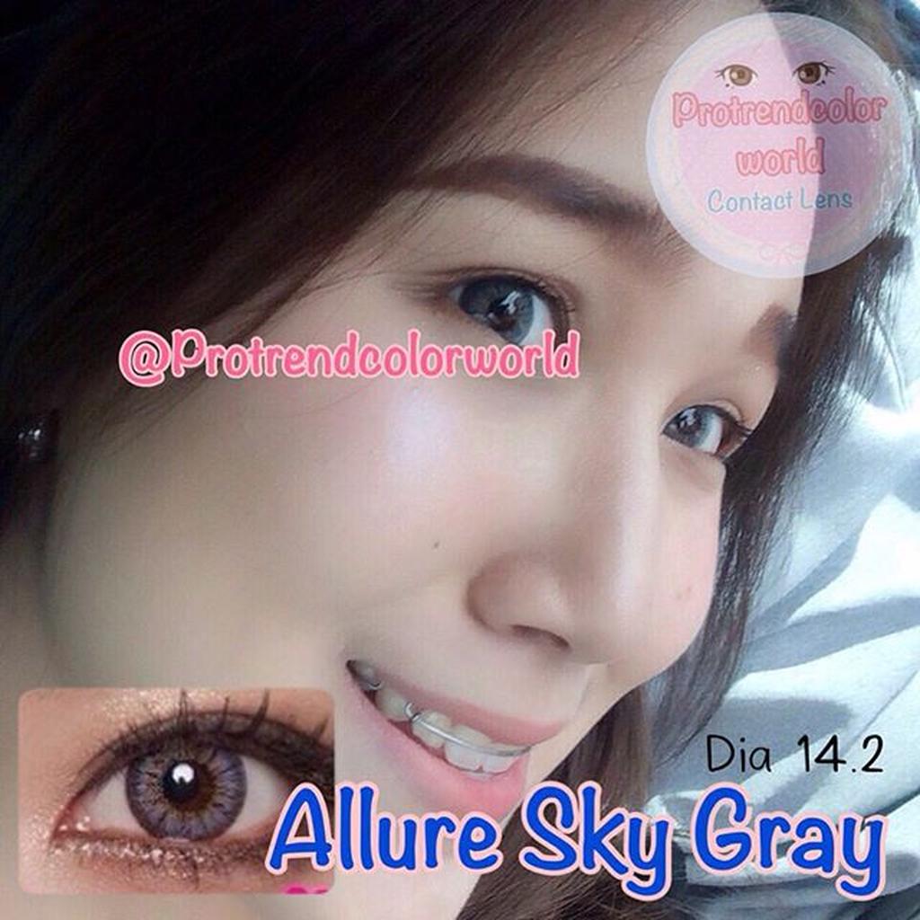 Allure Sky Gray (14.2) 0.00 Protrendcolor คอนแทคเลนส์ Contact lens by Protrendcolorworld ...