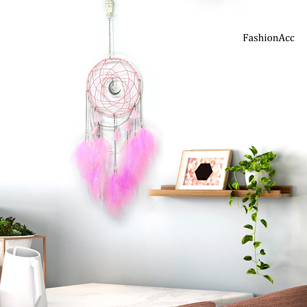 「FASH 」Dream Catcher Feather Ring Wall Hanging Bedroom Window Balcony ...