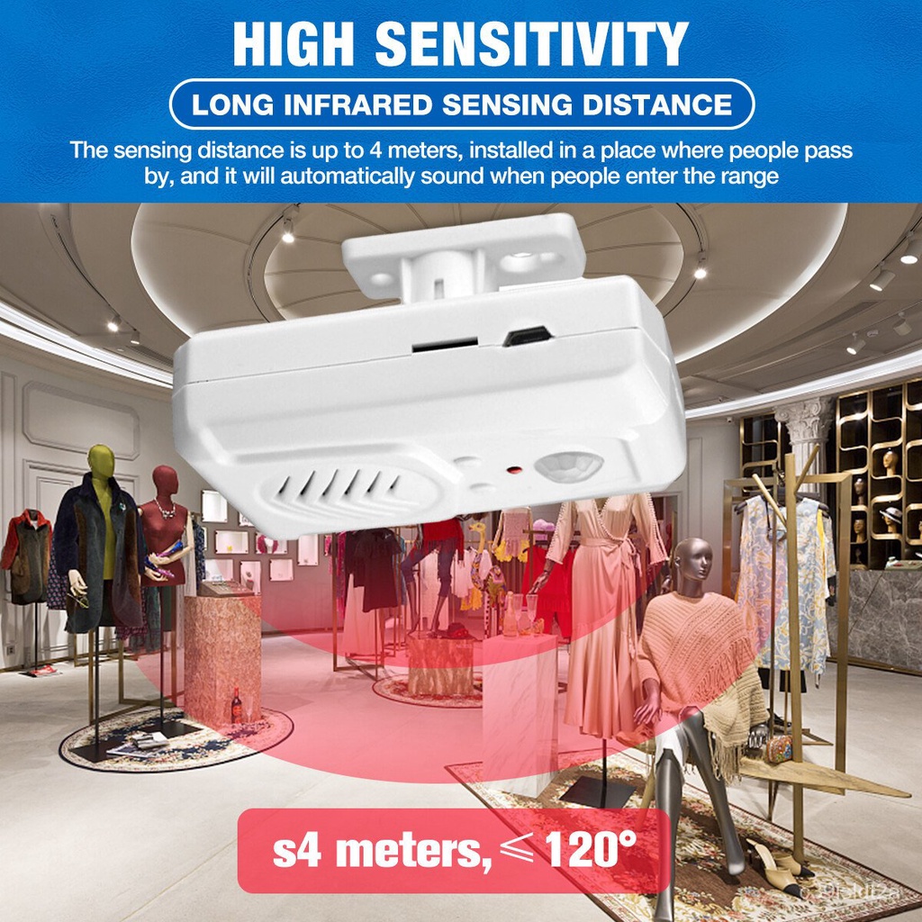 Waytronic เสียงลำโพงไร้สาย PIR Motion Sensor เปิดใช้งานผู้เล่นเสียง ...