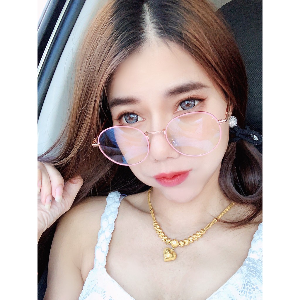 BlueBlock แว่นสีชมพูพาสเทล แว่นทรงหยดน้ำ แว่นสายตายาว แว่นสายตาสั้น แว่นตากรองแสงคอมพิวเตอร์ ...
