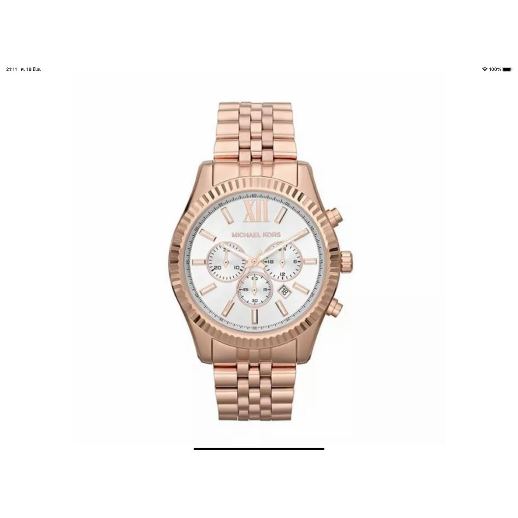 นาฬิกาข้อมือผู้ชาย Michael Kors Brecken Chronograph Quartz MK8438 ...