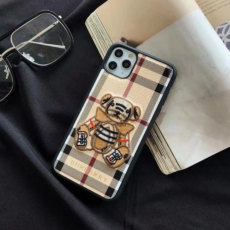Burberry embroidered bear Phone Case for IPhoneX 6 6sp 7 8 plus XR Xs ...