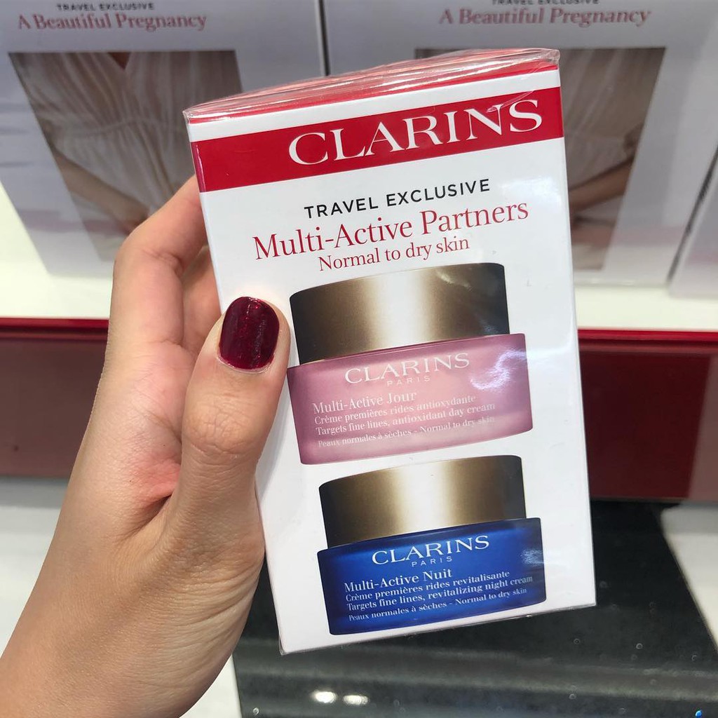 บำรุงผิว CLARINS Travel Exclusive Multi Active Partners 50mlx2 - znbtjb78p0 - ThaiPick