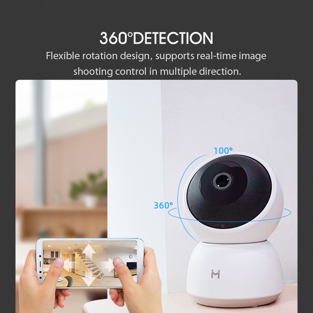 Imilab A1 กล้องวงจรปิด Ip จอภาพ 360 อุปกรณ์รักษาความปลอดภัยแบบไร้สาย ...
