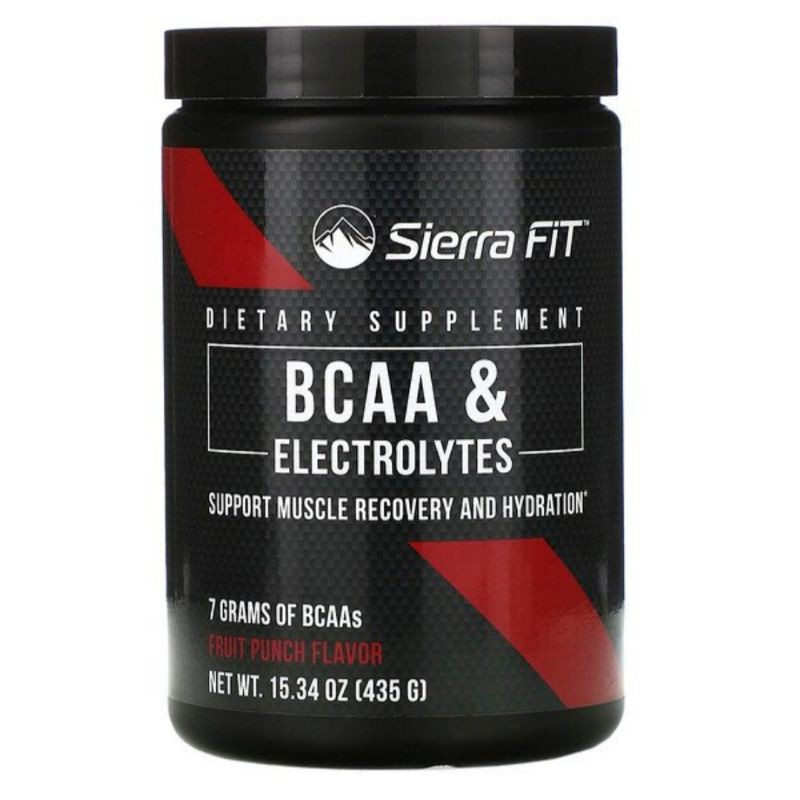 Sierra Fit, BCAA & Electrolytes, 7G BCAAs, Fruit Punch, 15.34 oz (435 g ...