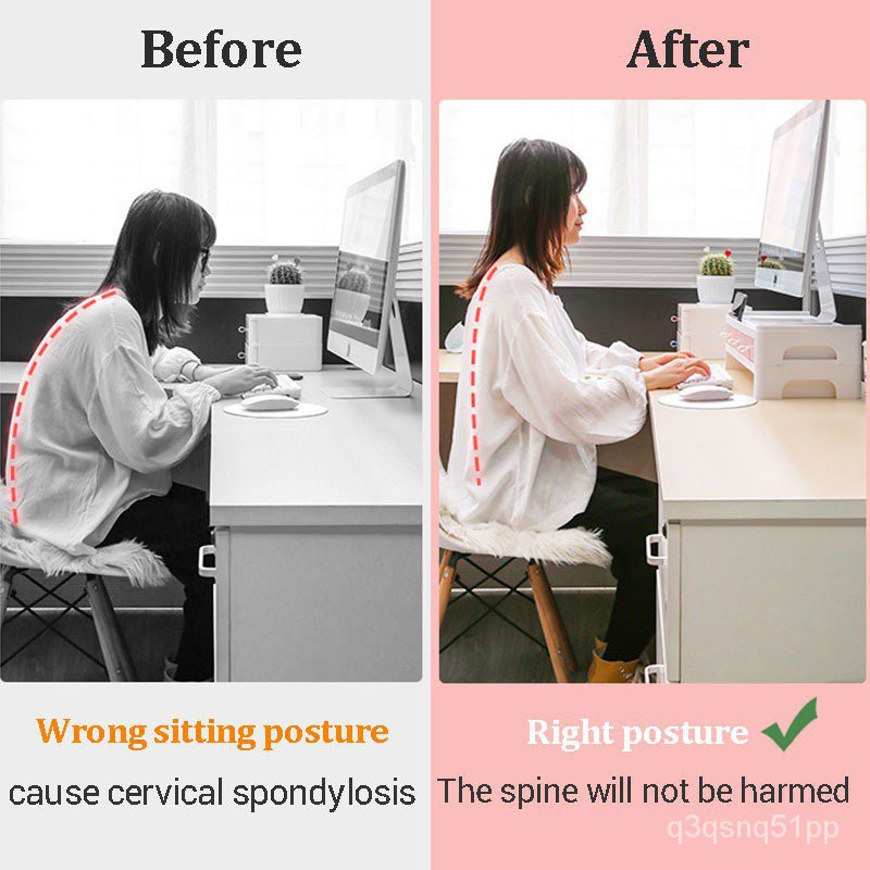 vv2X Plastic Monitor Stand Riser Computer Support Rack Laptop Increased ...