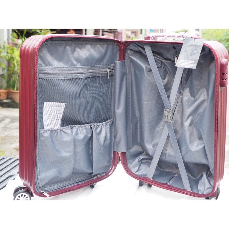 กระเป๋าล้อลาก MICHEL KLEN PAPIS ขนาด 20 นิ้ว ( สีแดงเลือดนก )ของพรีเมี่ยม SCB - puangchang ...