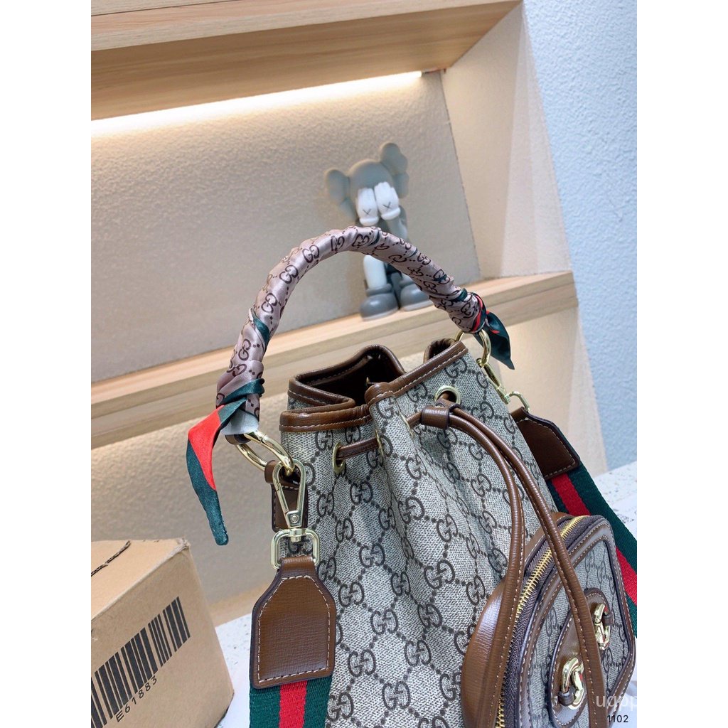 Kuqi Anniversary Bucket Bag Shipped New Gucci Bucket Bag Western Style ...