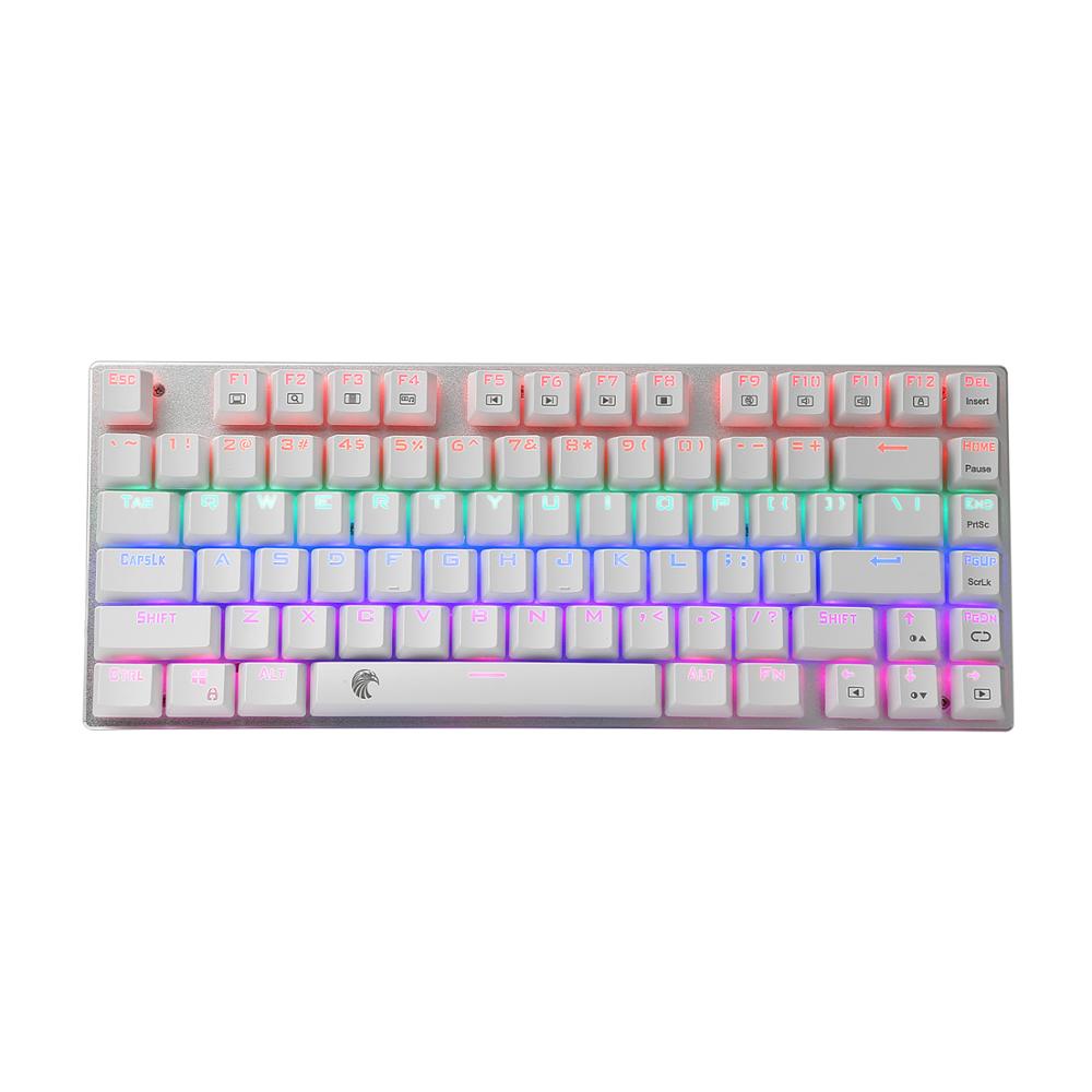 แป้นพิมพ์：TKL Mechanical Keyboard multile Switches 81 keys rainbow LED ...