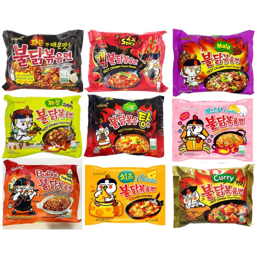 แบ่งขาย แยกซอง มาม่าเกาหลี มาม่าเผ็ดเกาหลี มาม่าซัมยัง🍜 Samyang | Shopee Thailand