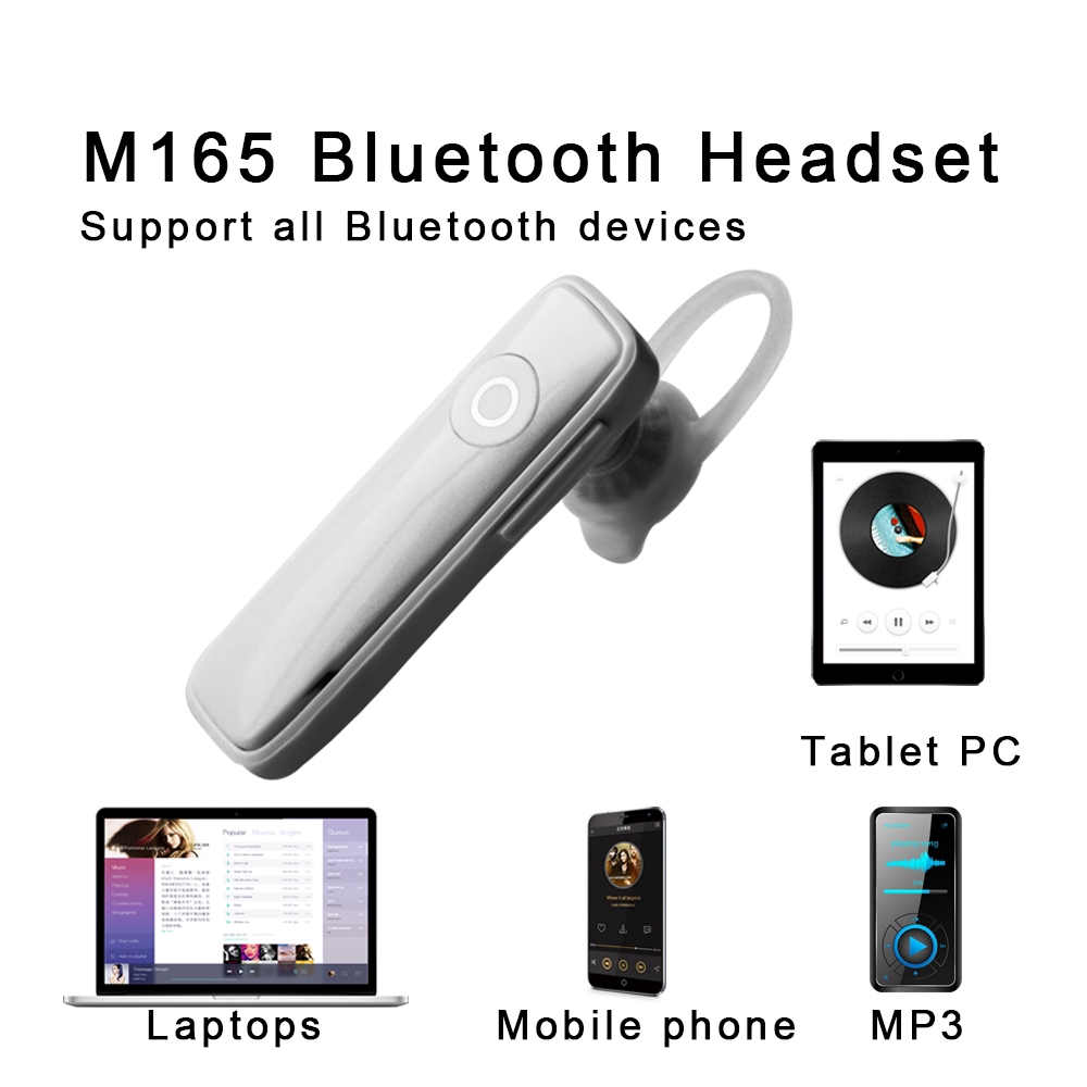 M165 Wireless Bluetooth 4.1 Earphone Handsfree Sport Headphone with Mic ...